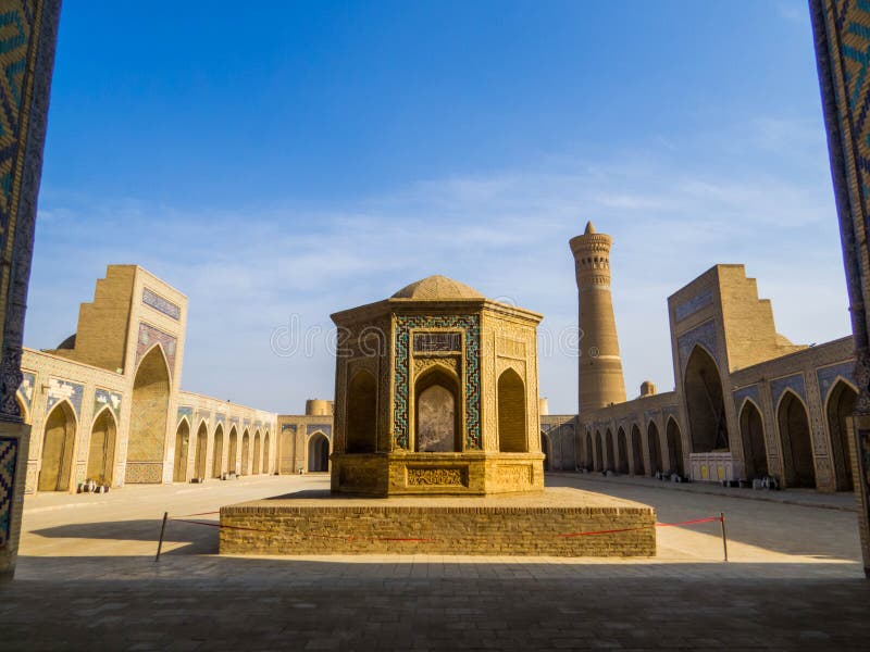 Kalon Mosque, Bukhara, Uzbekistan Stock Photo - Image of medieval ...