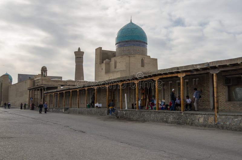 Poi Kalon Mosque and Minaret in Bukhara Editorial Photo - Image of ...