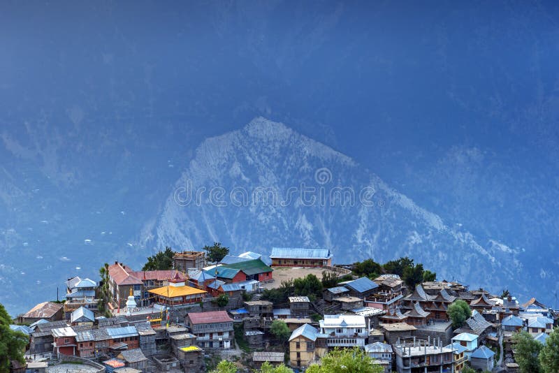 Kalpa Town Indian Himalayas Stock Image - Image of himalayas, asia: 7751441