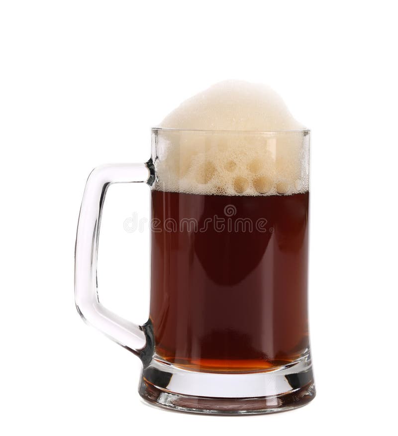 Glas dunkles Bier stockbild. Bild von glas, luftblasen - 35118515