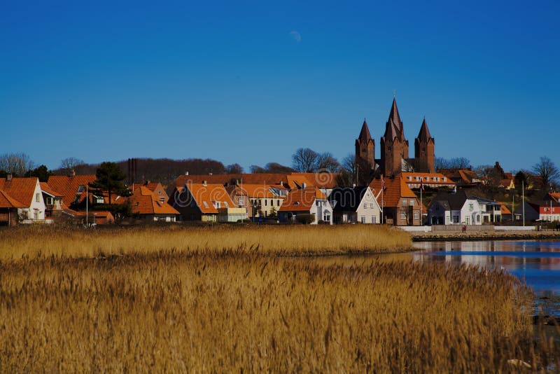 Church in Kalundborg (Denmark) Stock Image - Image of tourist ...