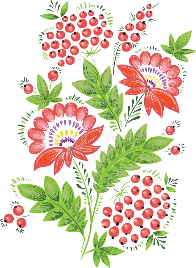 Kalyna иллюстрация вектора. иллюстрации насчитывающей цветки - 98308366