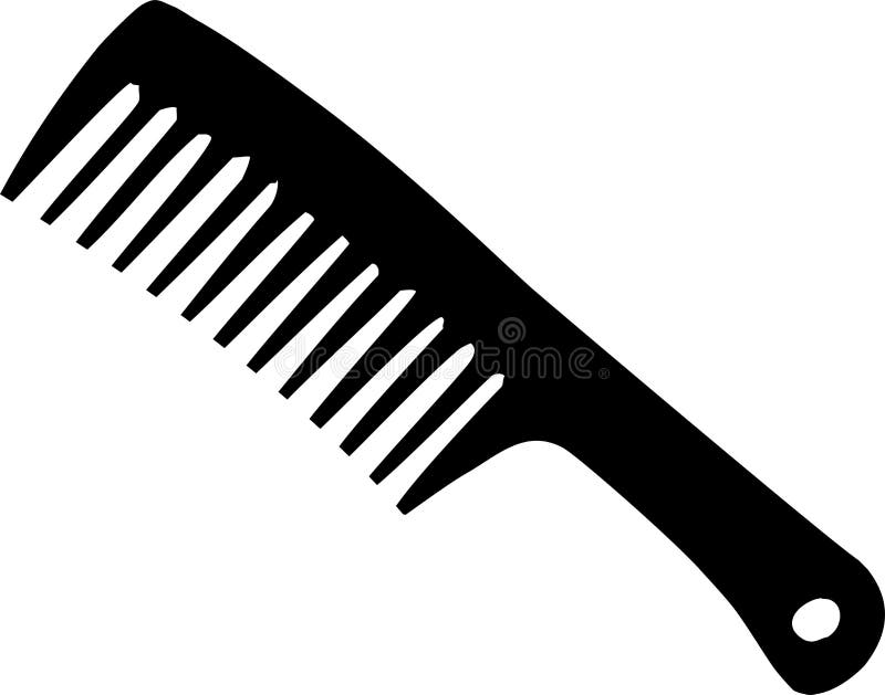 Kam stock illustratie. Illustration of haren, kapsel, embleem - 6860343