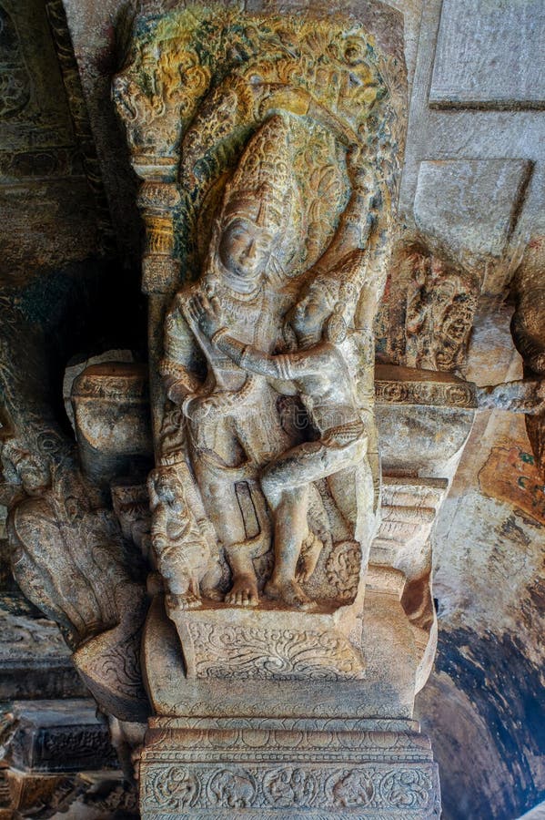Kama Dev and Rati Bracket Figure in Cave Stock Image - Image of cave ...