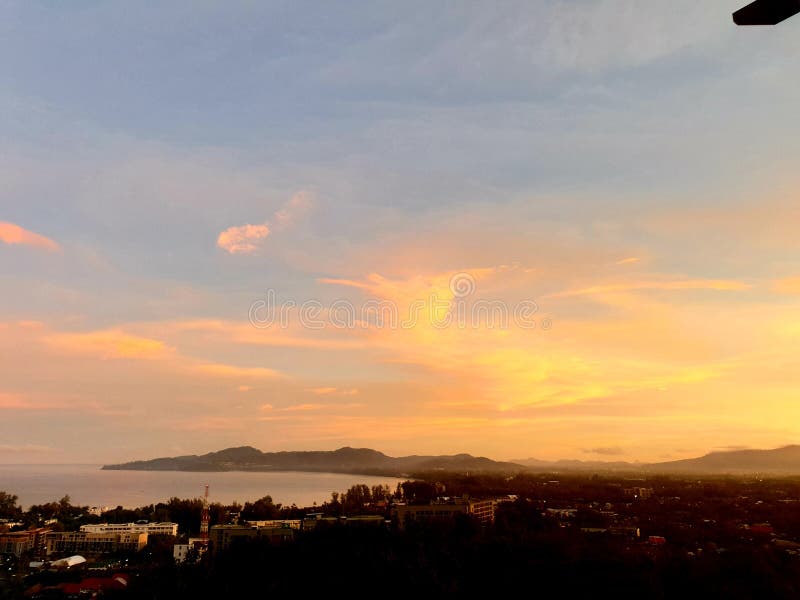 Kamala beautiful sunset stock photo. Image of reflection - 245492758