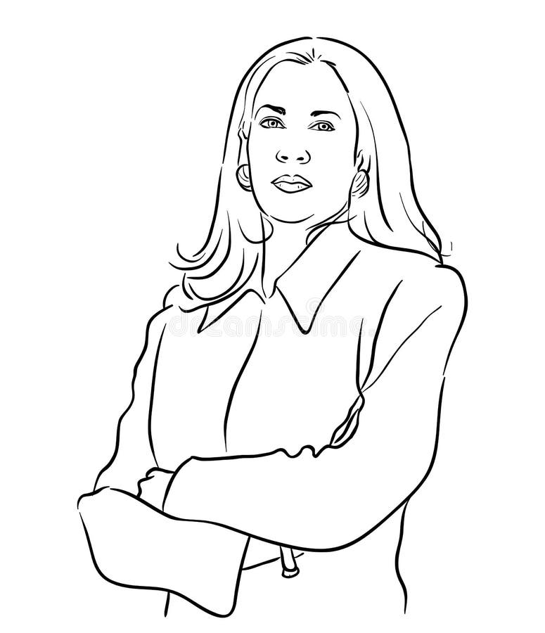 Kamala-Harris-Drawing-black-and-white-illustration Editorial Photo ...