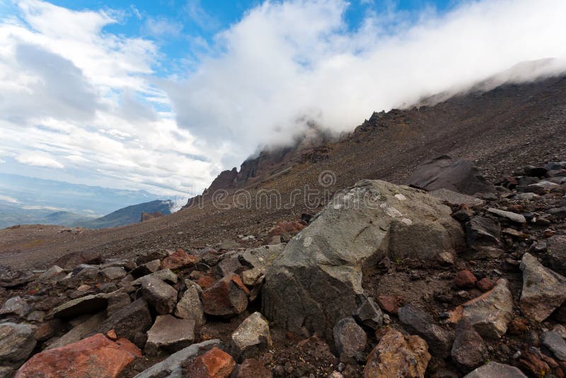 Kamchatka landscape. stock image. Image of hill, mount - 30884071