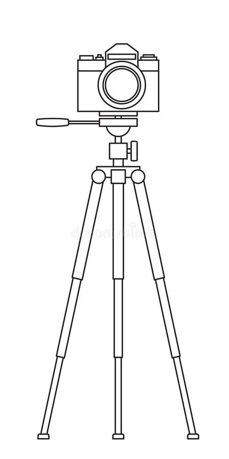 Kamera-Augen-Stativ stock abbildung. Illustration von zeichen - 7178157