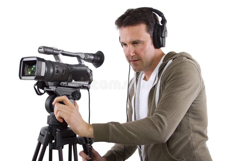 Kameraman arkivfoto. Bild av stam, kameraman, manlig - 40329744