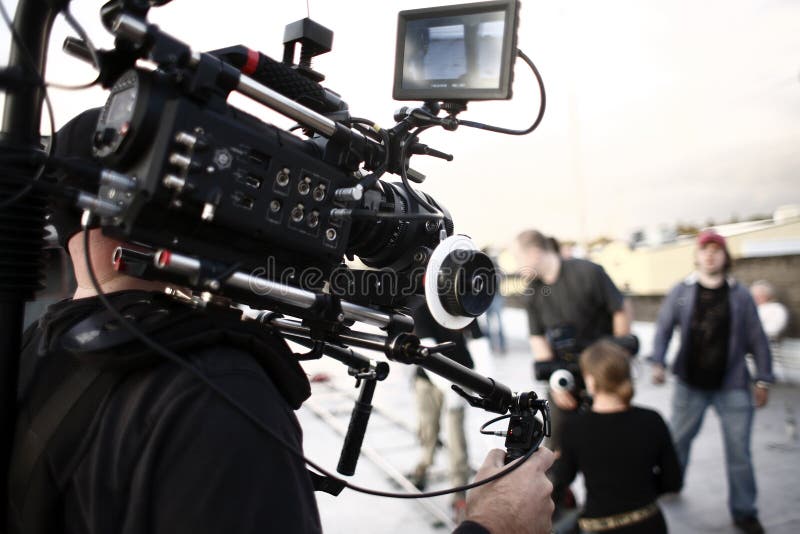 Kameramann stockbild. Bild von studio, fernsehen, mann - 2323413