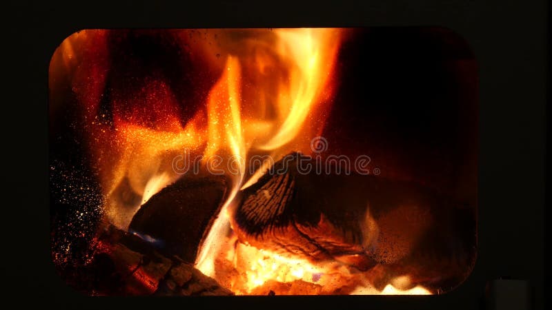 Window of Fire Flames Intro Logo Overlay Motion Background Stock ...