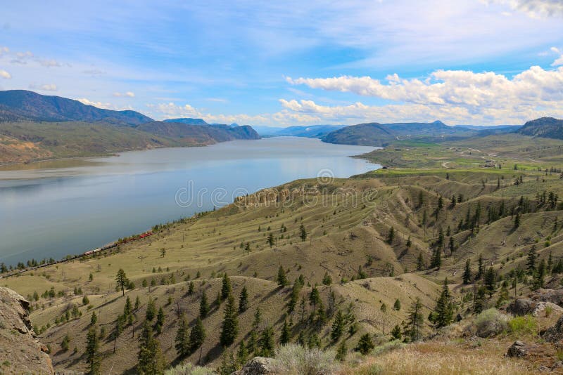 Kamloops Lake View Point stock image. Image of kamloops - 220177821