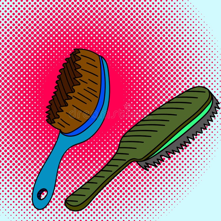 Kamm-Pop-Arten-Vektorillustration Vektor Abbildung - Illustration von ...