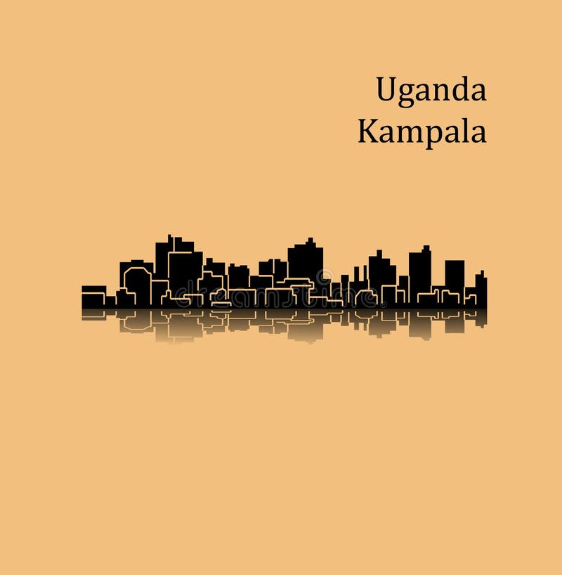Kampala Uganda. City Skyline. Silhouette City. Design Vector. Famous Monuments Stock Vector ...