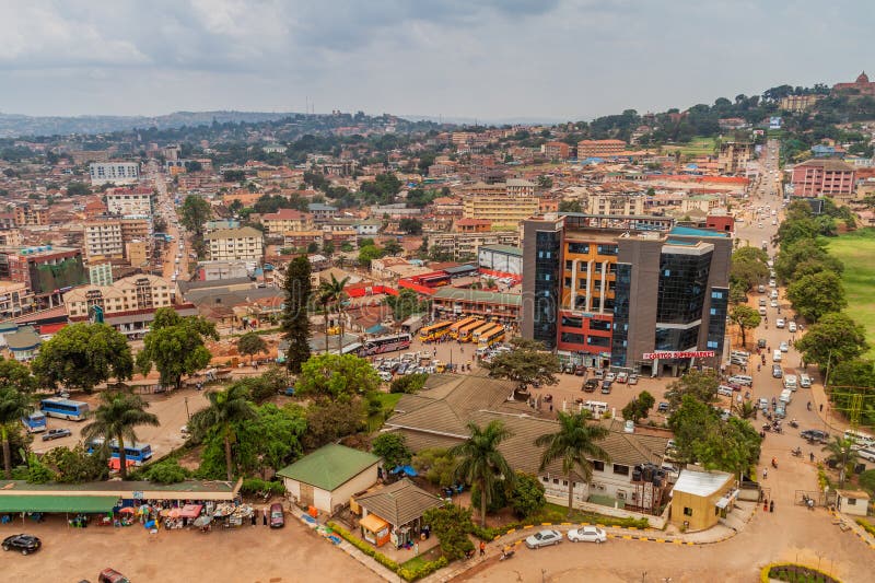 KAMPALA, UGANDA - MARCH 3, 2020: Aerial View of Kampala, Ugan Editorial ...