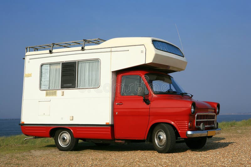 Volkswagen-kampeerautobestelwagen Stock Foto - Image of stoel ...