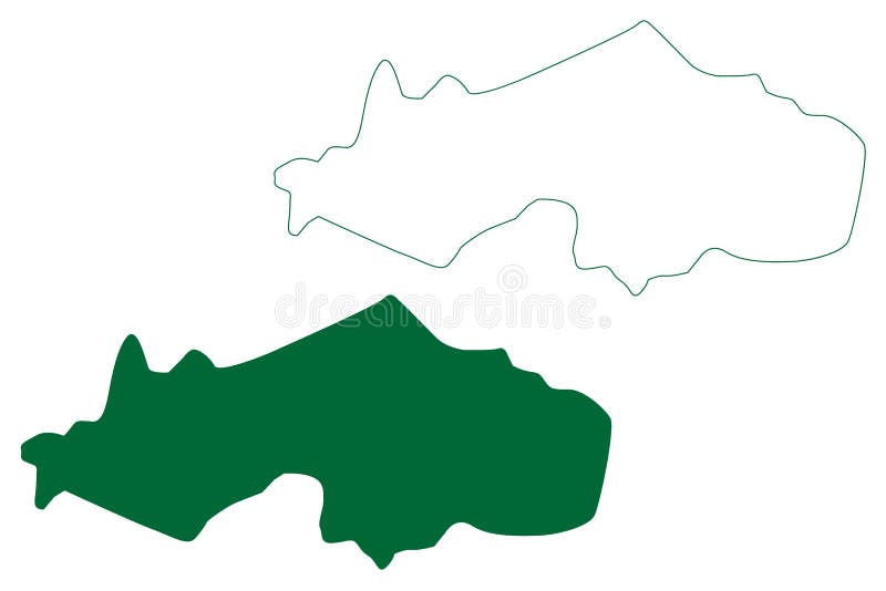 Kamrup Metropolitan District Assam State, Republic of India Map Vector ...