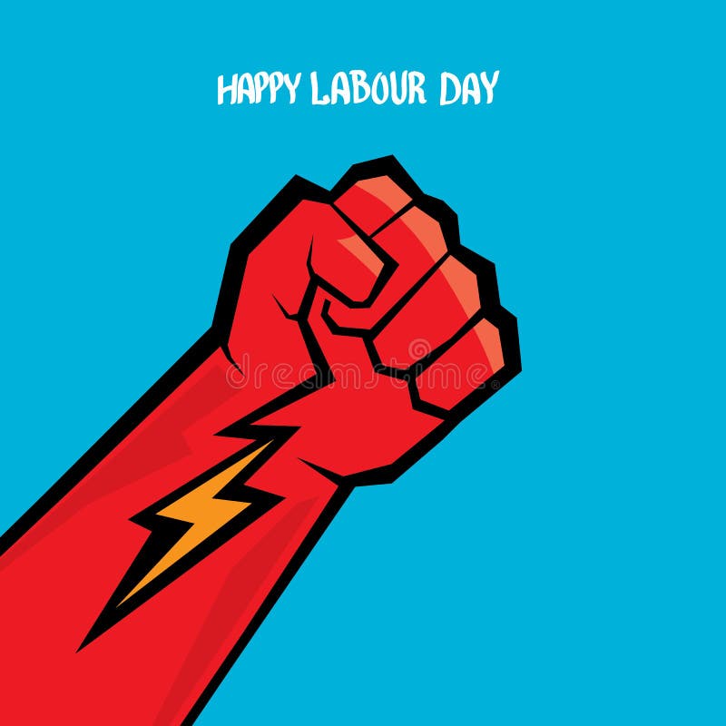 1 Kan - Dag Werken De Vectoraffiche Van De Arbeidsdag Vector ...