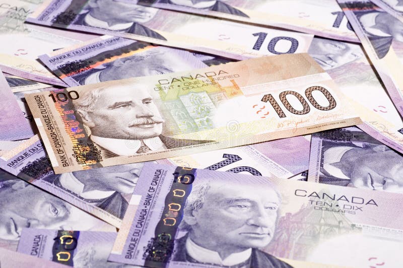 CAD Kanadensisk Valutabakgrund Avsluta Foto Kanadas Dollar Ottawa ...