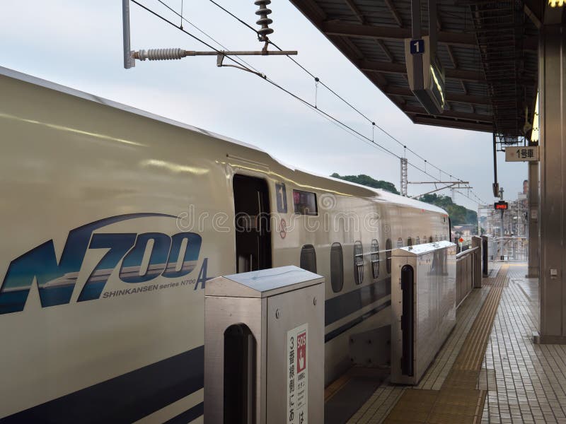 The First Train from Shin-Yokohama Station in the Morning Editorial ...