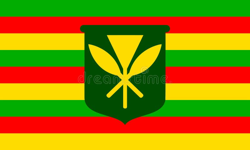 Kanaka Maoli flag stock vector. Illustration of country - 353548128
