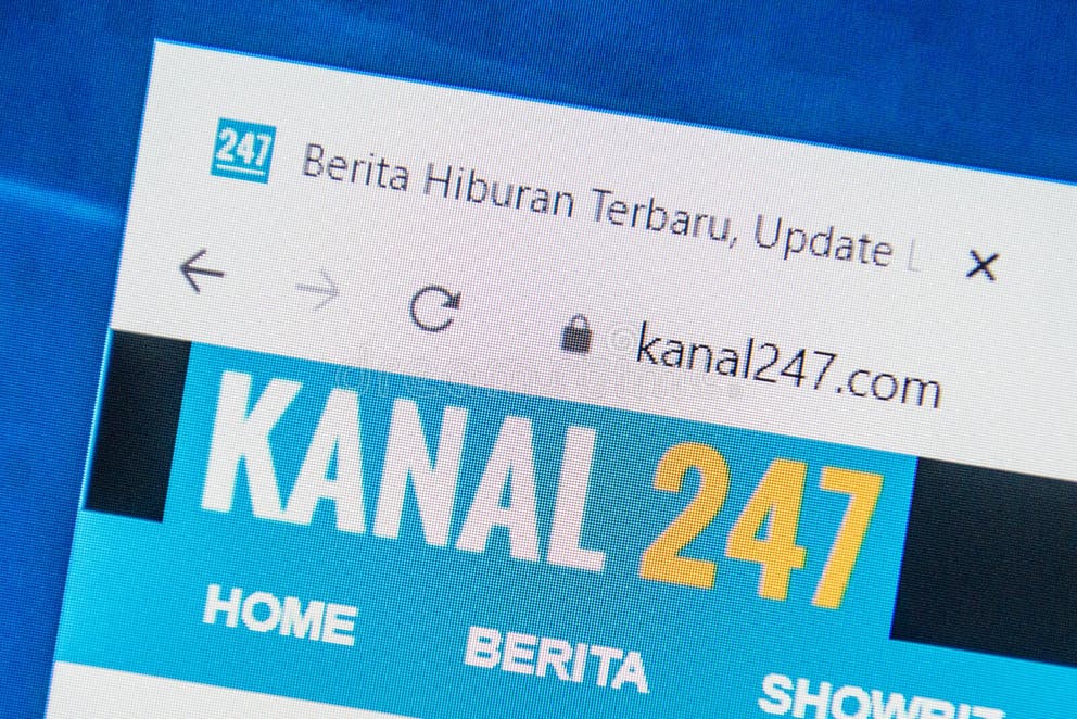 Kanal247.com Web Site. Selective Focus. Editorial Image - Image of ...