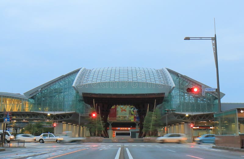 Kanazawa JR Train Station Building Japan. Editorial Image - Image of ...