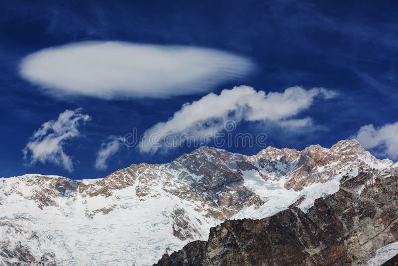 Kanchenjunga stock photo. Image of mountainside, panorama - 192927704