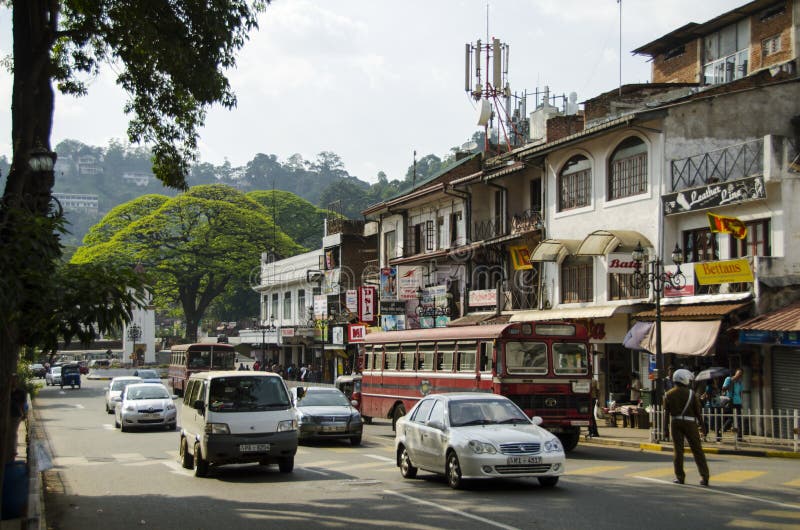 Kandy street editorial image. Image of traffic, center - 39496800