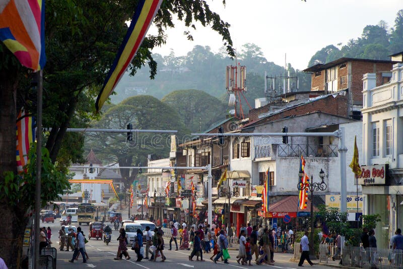 Kandy street editorial stock image. Image of street, building - 49563164