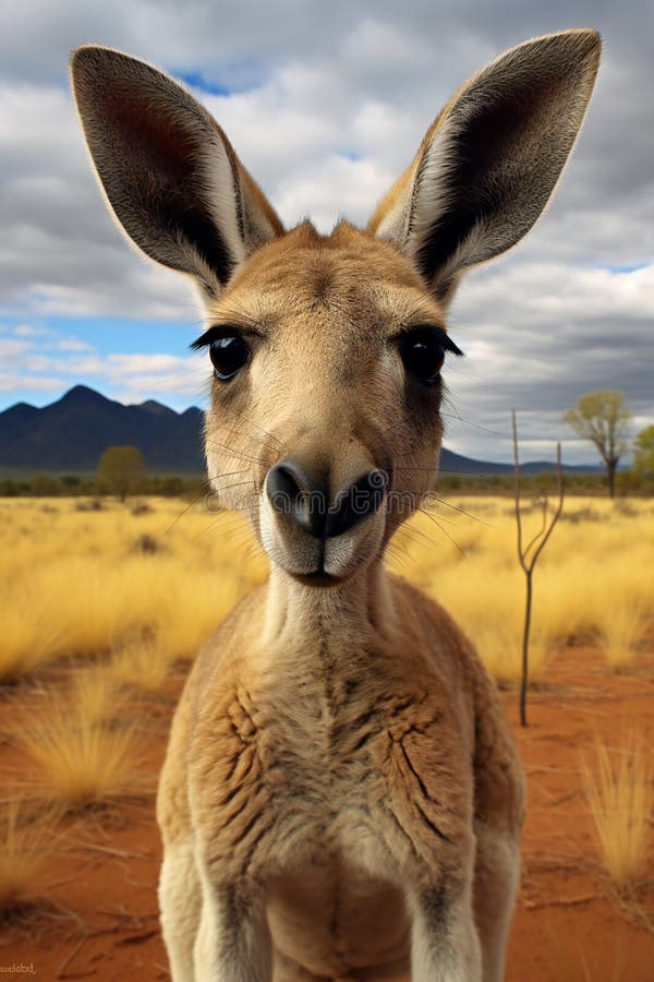 Kangaroo in the Australian Outback, Northern Territory, Australia Stock ...