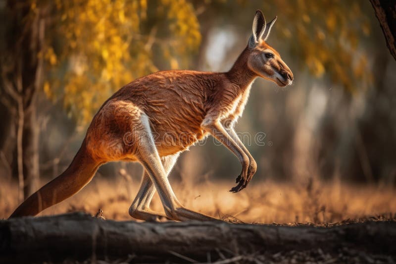 Kangaroo Bouncing with Energy, Playing and Exploring Its Natural ...