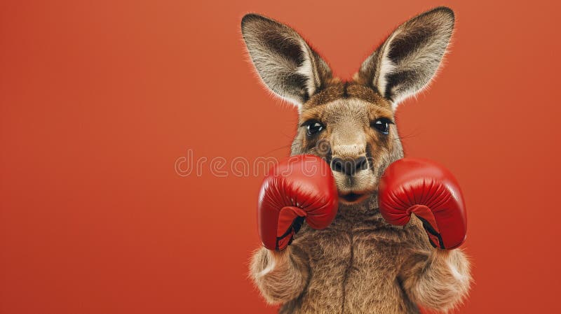Kangaroo Boxing Creatively Animated Stock Illustration - Illustration ...