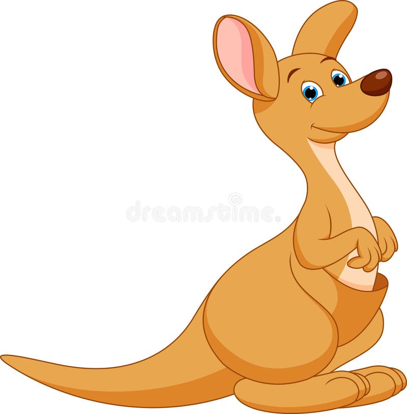 Kangaroo cartoon stock illustration. Illustration of kangaroo - 36082434