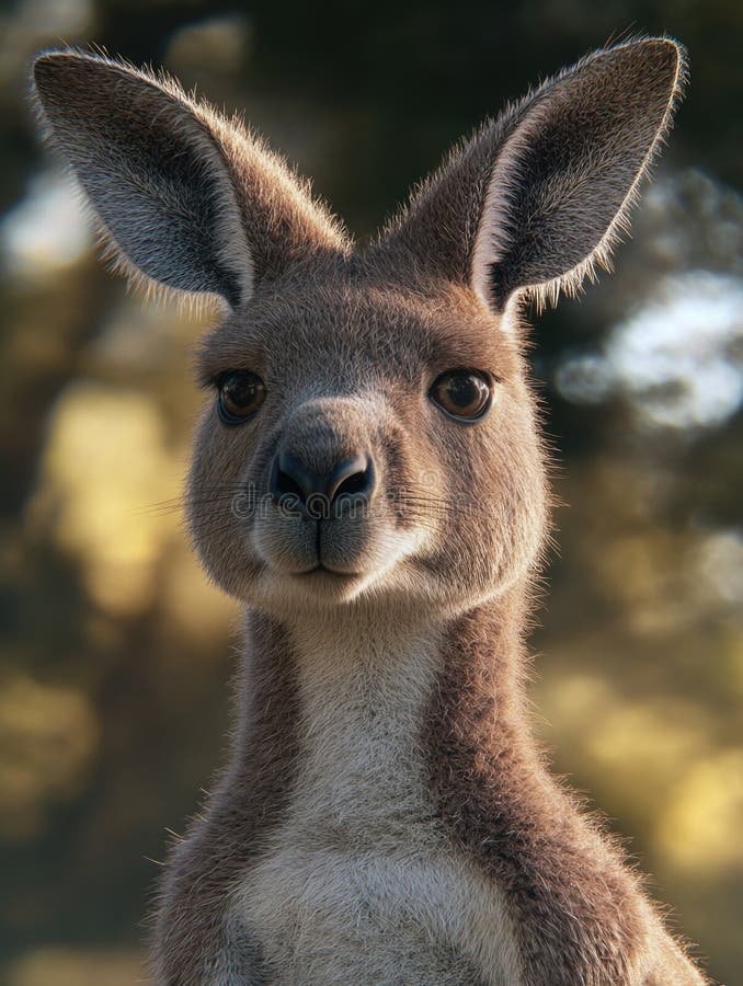 Kangaroo Close Up stock photo. Image of wildlife, animal - 379044386