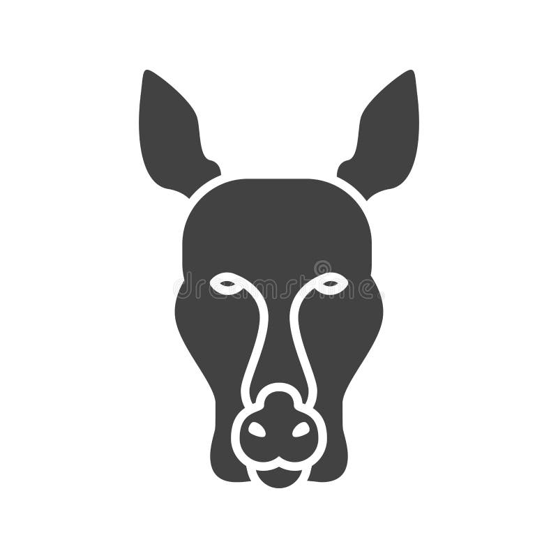 Kangaroo Face stock vector. Illustration of wildlife - 99420749