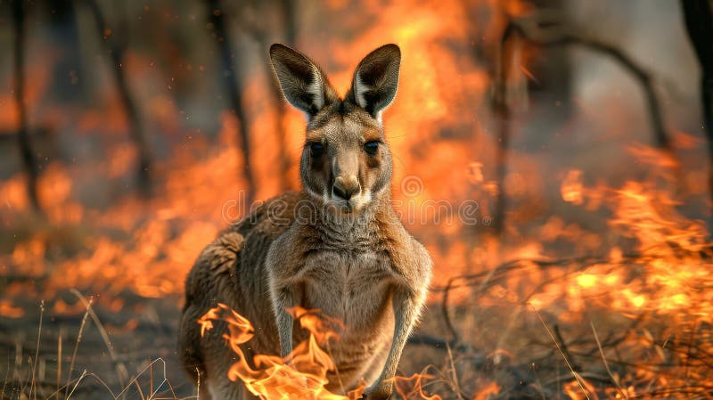 Kangaroo Wildfire Stock Photos - Free & Royalty-Free Stock Photos from ...