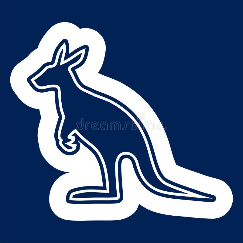Kangaroo Icon Design - Illustration Stock Vector - Illustration of ...