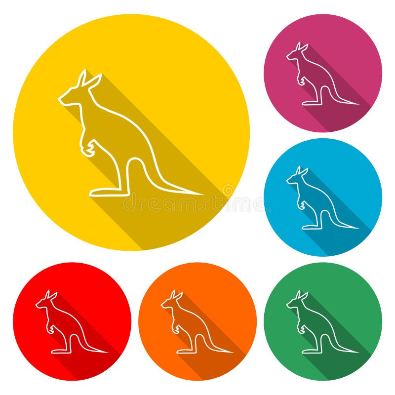 Kangaroo Icon Design - Illustration Stock Vector - Illustration of ...