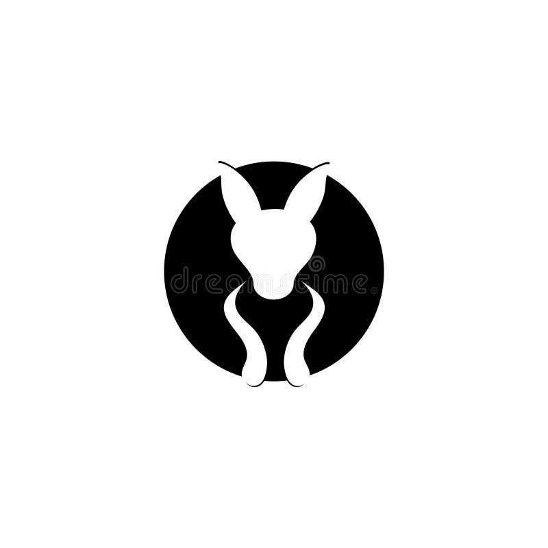 Kangaroo Icon Illustration Logo Vector Stock Vector - Illustration of ...