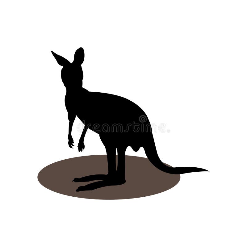Kangaroo icon stock vector. Illustration of mammal, vector - 283032742