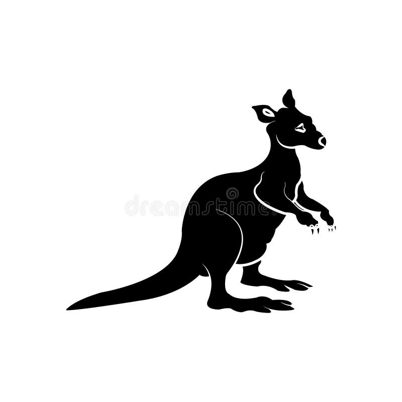 Kangaroo icon stock vector. Illustration of natural - 283032754