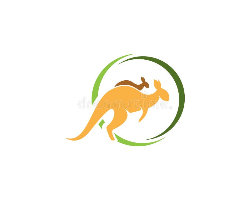 Kangaroo Icon Logo Design Vector Illustration Stock Vector ...