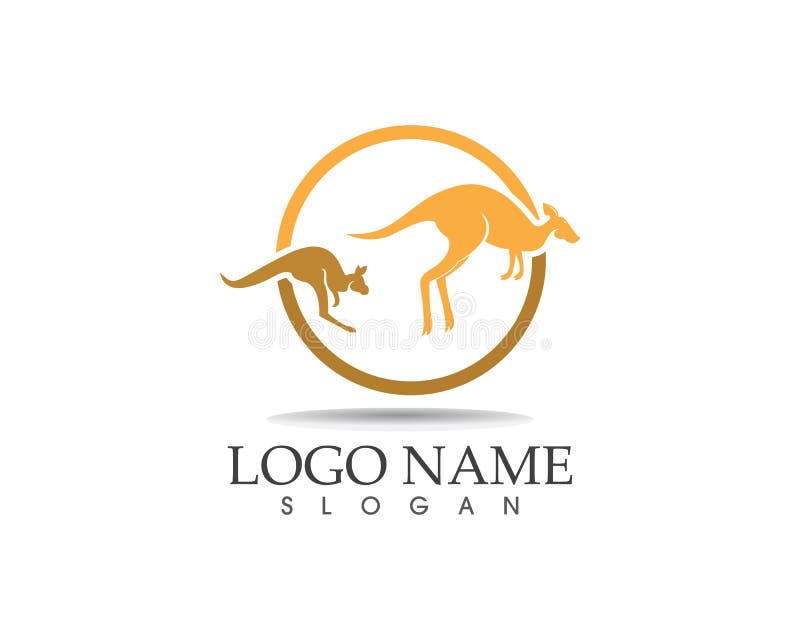 Kangaroo Icon Logo Design Vector Illustration Stock Vector ...
