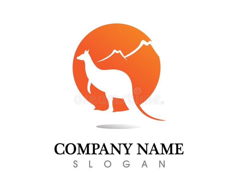 Kangaroo Icon Vector Australian Logo Animal Vector Design Stock ...