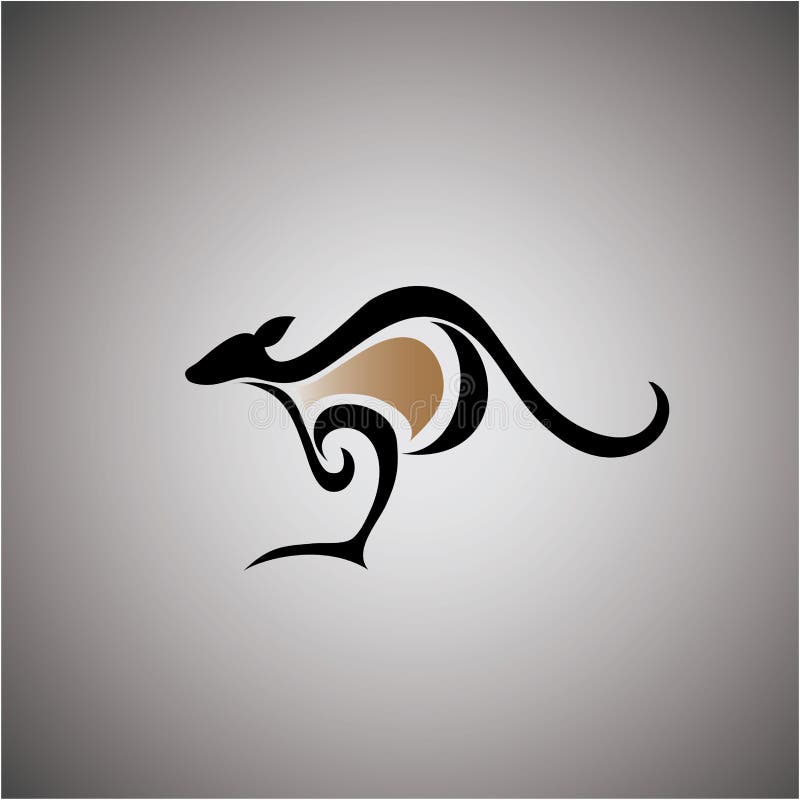 Kangaroo Ideas Design Illustration Graphic Background Stock ...