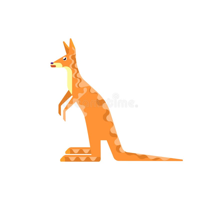 Kangaroo. Illustration stock vector. Illustration of graphic - 204808449