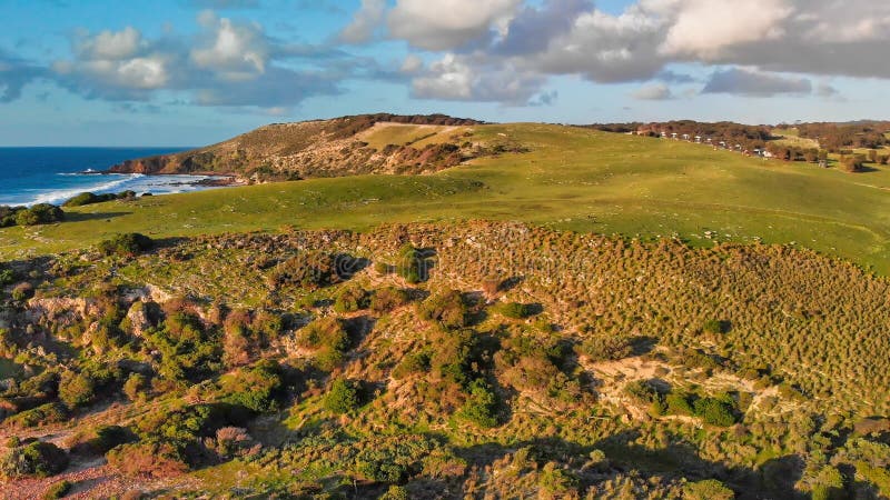 Kangaroo Island Landscape from Drone on a Beautiful Day, Australia ...