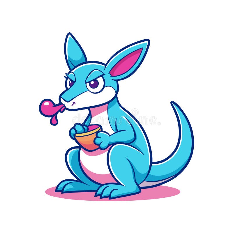 Kangaroo in a Lazy Graffiti Art Scene Stock Image - Illustration of ...