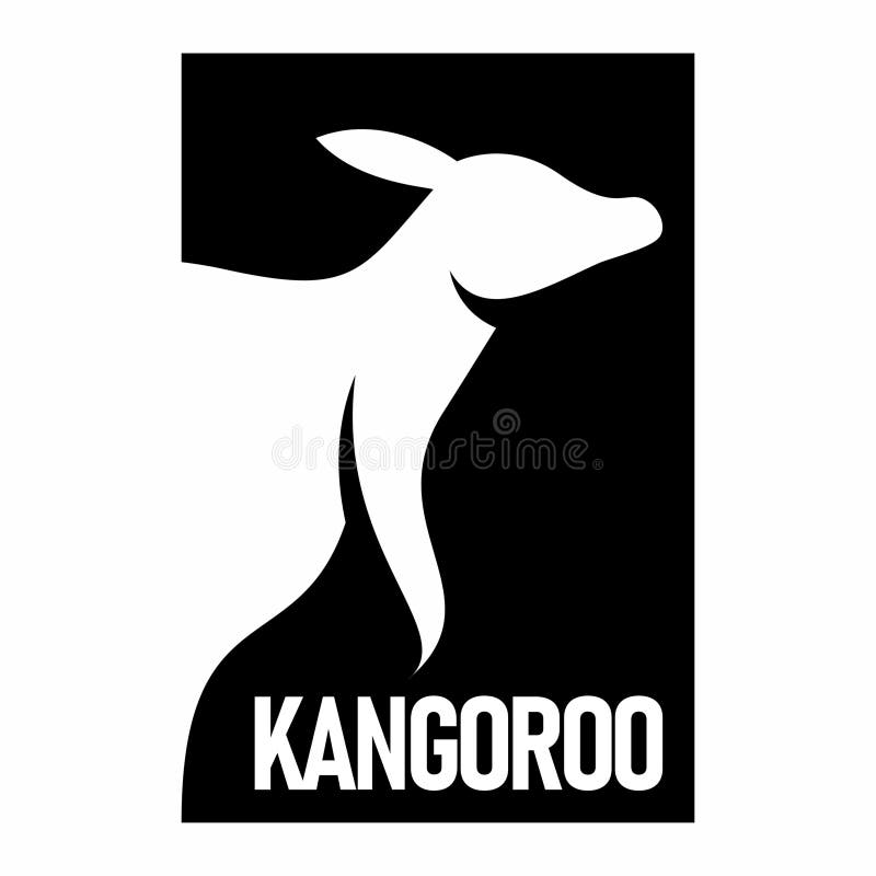 Kangaroo Logo Design Vector Stock Vector - Illustration of animal ...